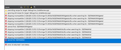 solution [qt] unknown module s webkitwidgets znavigo