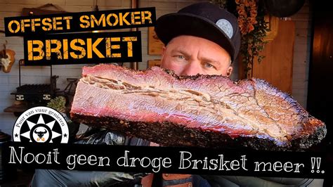 Black Angus Brisket Op De Offset Smoker Beef Tallow Geinjecteerd