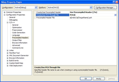 precompiled headers w visual c