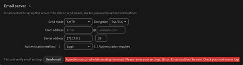 configure postfix send only mail for nextcloud aio 📦 appliances