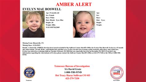 Amber Alert Tennessee Authorities Searching For 15 Month Old Missing