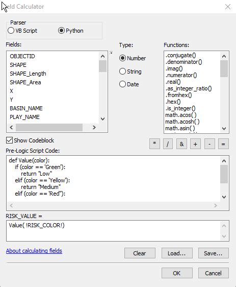 arcgis desktop vba python if then statements in field calculator for