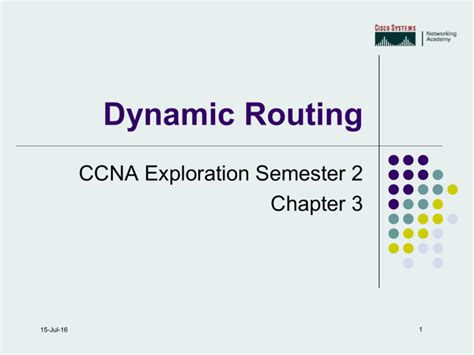 dynamic routing ccna exploration semester 2 chapter 3 1