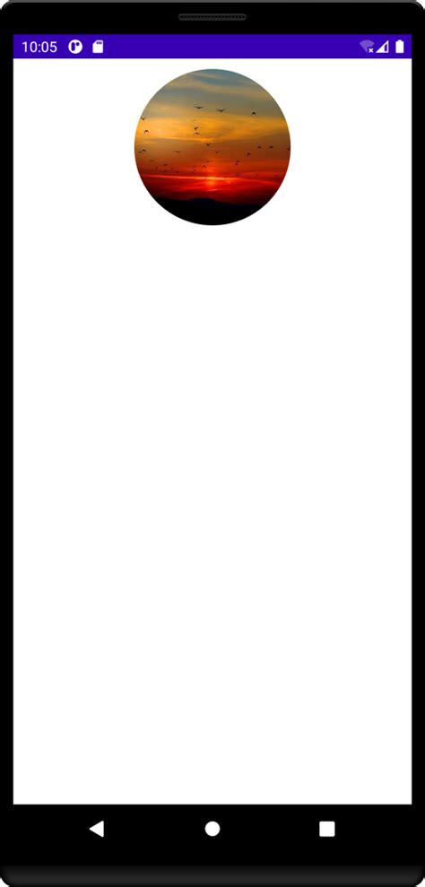 how to set circular shape for image in android compose