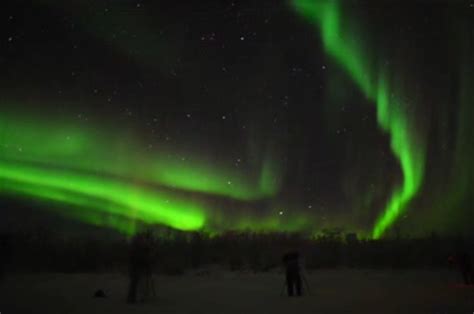 Northern Lights Aurora Borealis Put On A Spectacular Show In Sweden