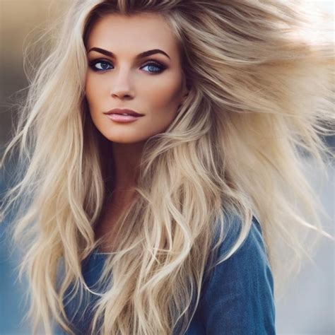Blond Hair Long Hair Pretty Woman Thick Hair So