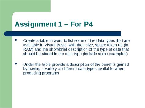 unit 6 software design and development data types in programming