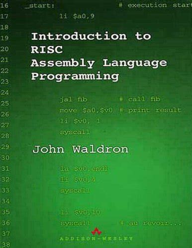 introduction to risc assembly language programming by john waldron