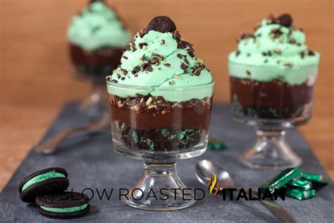 Chocolate Mint Oreo Cookie Trifle