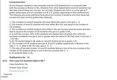 cat 2022 set 3 data interpretation and logical reasoning question