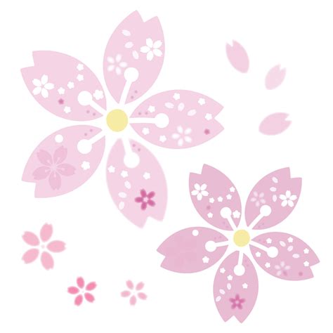 かわいい桜（さくら サクラ）のイラスト【春素材】 商用フリー 無料 のイラスト素材なら「イラストマンション」