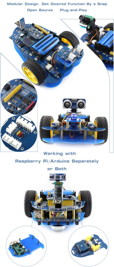 buy alphabot raspberry pi robot building kit online in india fabtolab