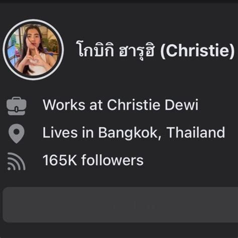 Christie Dewi Facebook Linktree