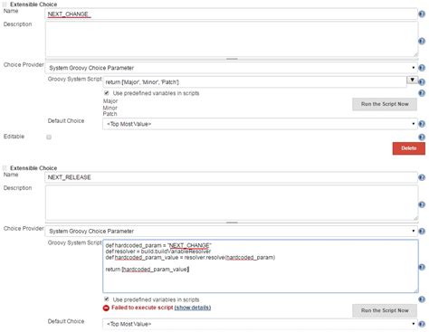 accessing jenkins job parameter variable in extensible choice using