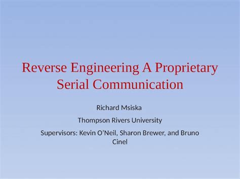 pptx reverse engineering serial protocol project dokumen tips