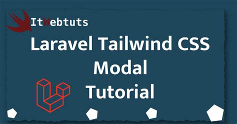 laravel tailwind css modal tutorial