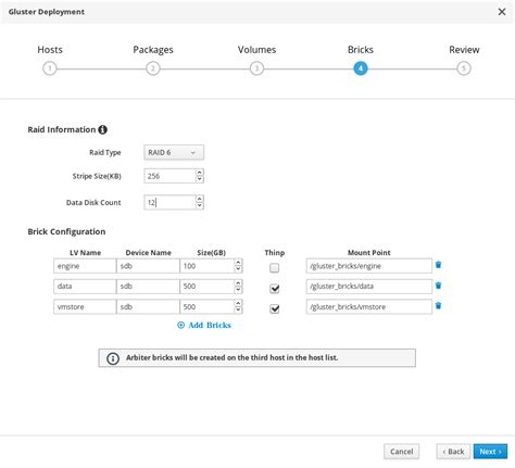 chapter 7 configure red hat gluster storage for hosted engine using