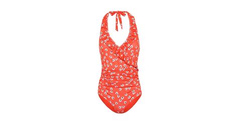 Ganni Columbine Floral Swimsuit Retro Swimsuits In Harry Styless