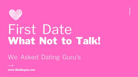 What Not To Talk About On A First Date With A Guy 14 Things To Avoid