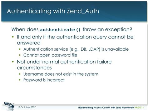 ppt implementing access control with zend framework powerpoint