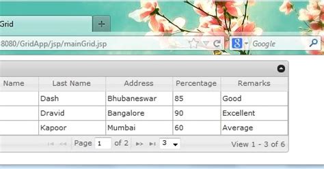 program and play jqgrid using spring mvc