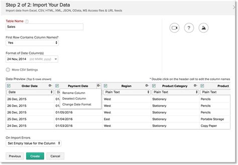 import data from files l zoho analytics help
