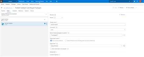 azure devops vsts release task push to nuget stack overflow