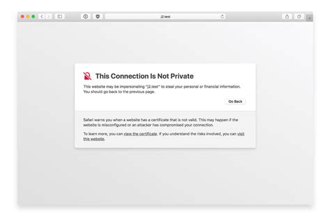 is mac saying your connection is not private here s why