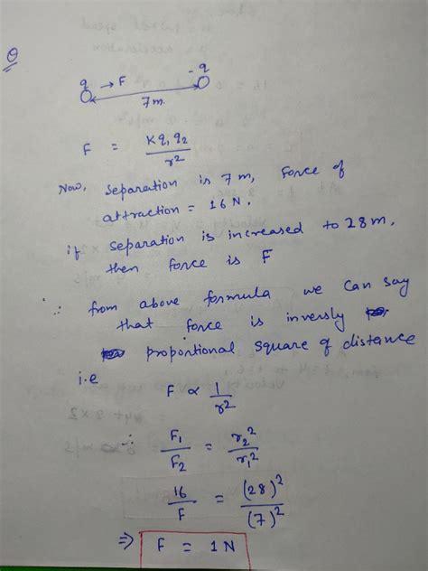 [solved] a pair of electrically charged objects attract each other with