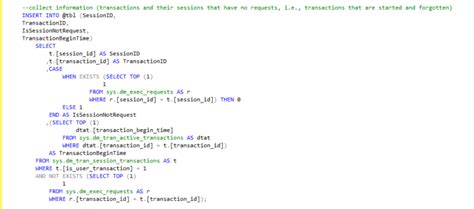 find and delete incomplete open transactions in sql server