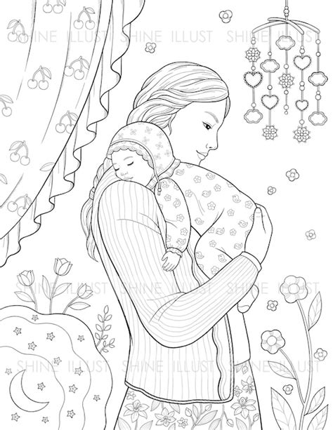 Indian Mother Coloring Pages