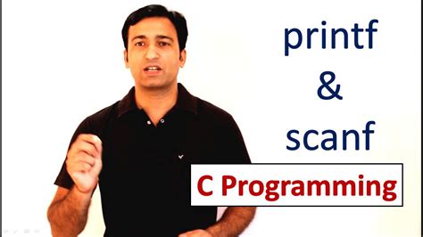 printf and scanf in c in hindi c programming kumar tutorials youtube