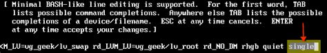 centos rhel 6 how to boot into single user mode the geek diary
