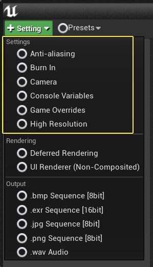 rendering high quality frames with movie render queue in unreal engine