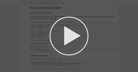 [coding tutorial] saving and loading model weights saving and loading
