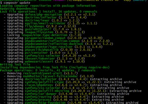 php artisan package discover ansi handling the post autoload dump