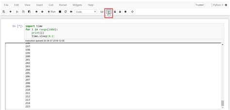 is there a way to allow an output cell to scroll by its self · issue