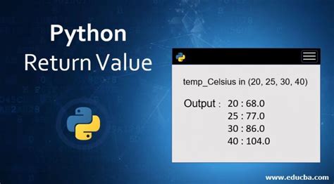 python return value learn the examples of python return value
