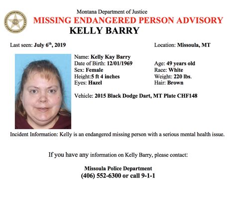 Update Missing Missoula Woman Found Safely