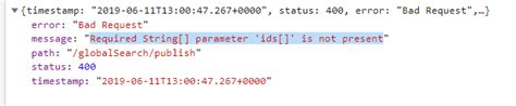 ajax请求400报错，spring拦截器报错：required string[] parameter ids[] is not