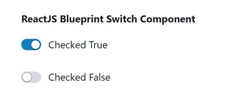 reactjs blueprint switch component geeksforgeeks