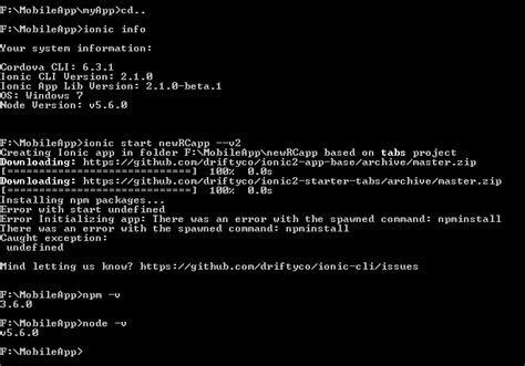 ionic freezes on installing npm packages ionic v3 ionic forum