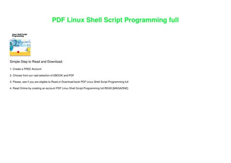 ppt pdf linux shell script programming full powerpoint presentation
