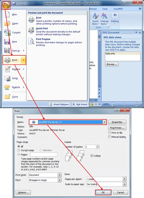 create pdf from extensible markup language xml files
