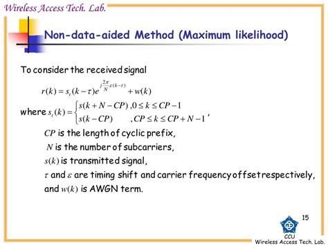 ppt ofdm synchronization powerpoint presentation free download id