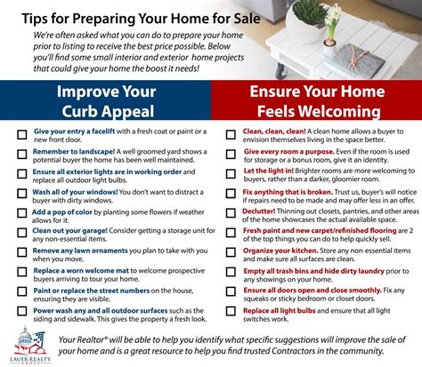 Tips To Help Prepare Your Home Before You Sell Lauer Realty Group