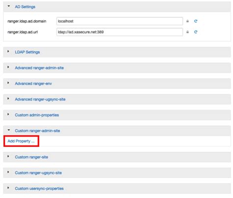 configuring ranger admin hortonworks data platform