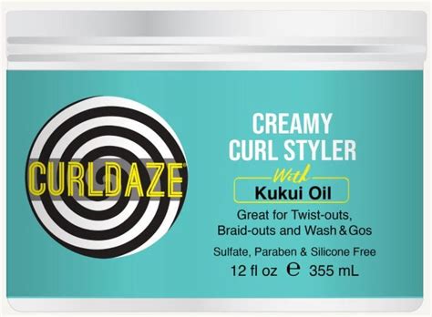 Curldaze Creamy Curl Styler With Kukui Oil 12 Oz All Hair Type