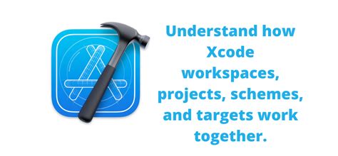 understand how xcode workspaces projects schemes and targets work