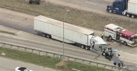 Semi Truck Driver Dead After Crash On I 30 In Royse City Cbs Dfw